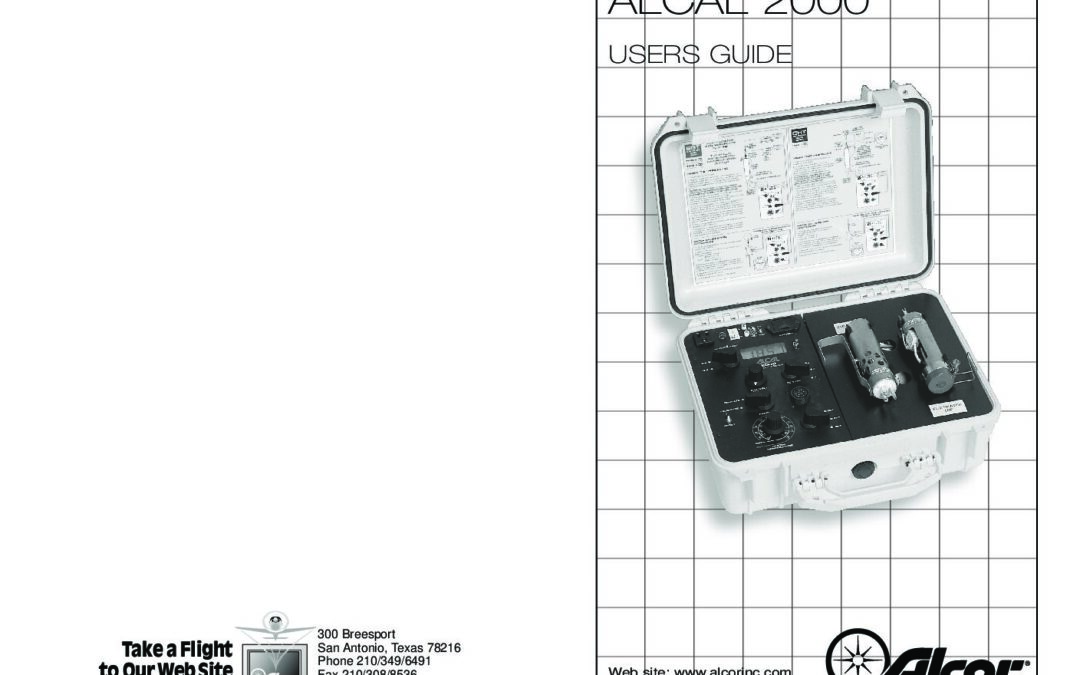 ALCAL 2000+ User Manual Rev.B | Alcor, Incorporated